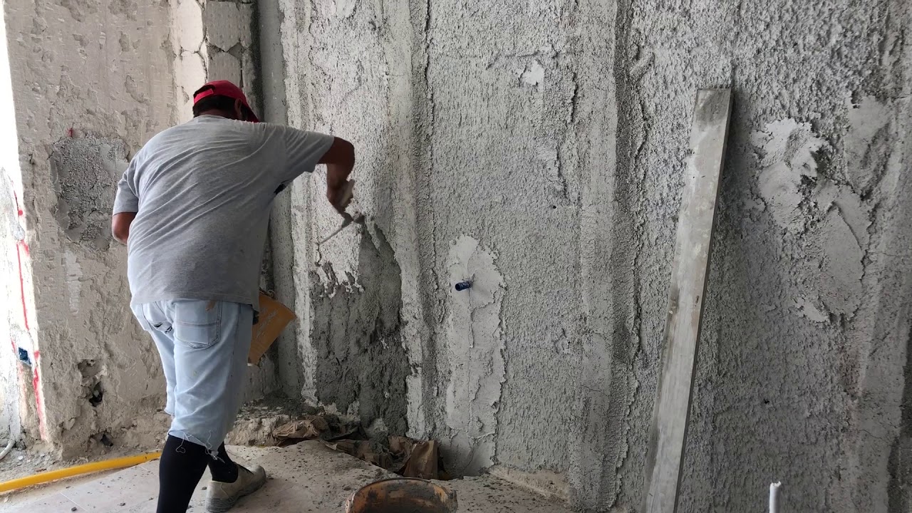 Applicazione di intonaco - YouTube