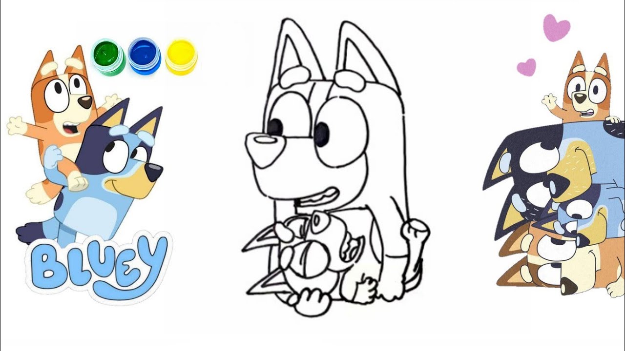 How to Draw Bingo 💙 | Easy Step by Step Drawing for Kids 🌈 - YouTube