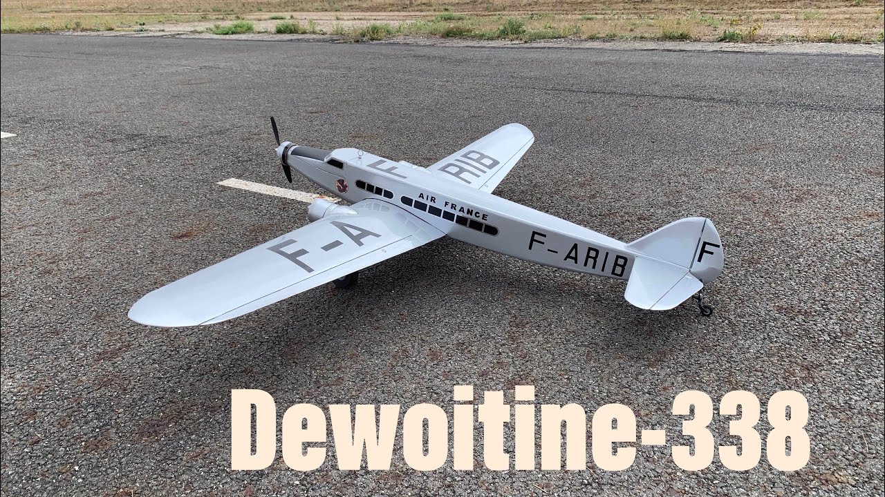 Dewoitine-338 RC Full Flight - YouTube