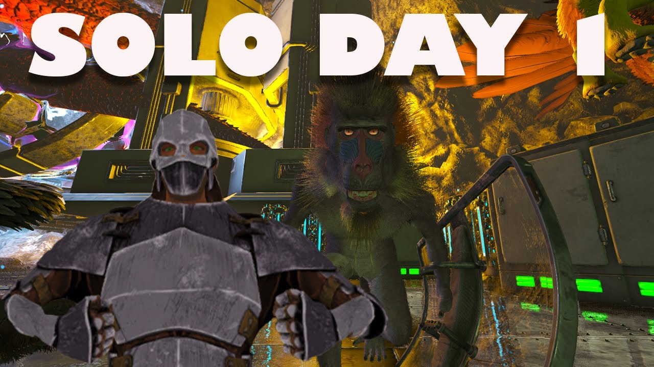 SOLO Claiming a Hidden Cliff side Base Day 1 | Ark - YouTube