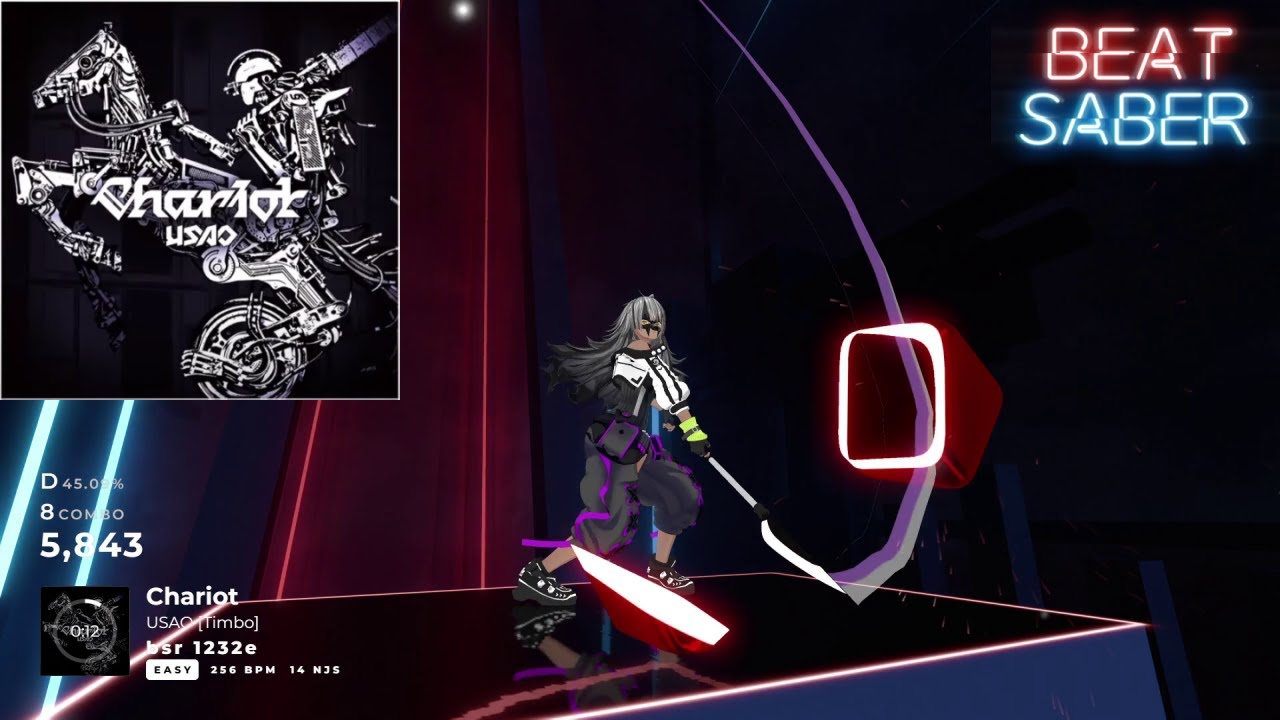 [ビートセイバー] Chariot / USAO [Beat Saber] - YouTube
