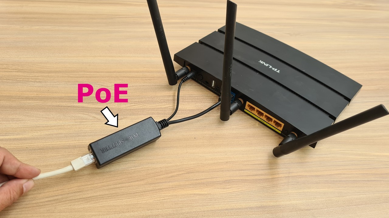 How to use Power over Ethernet with non-supported Wi-Fi router - YouTube