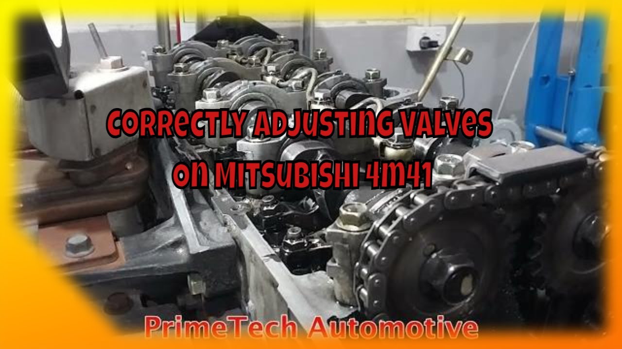 Correctly Adjusting Valves On Mitsubishi 4m41 Diesel Engine:Triton ...