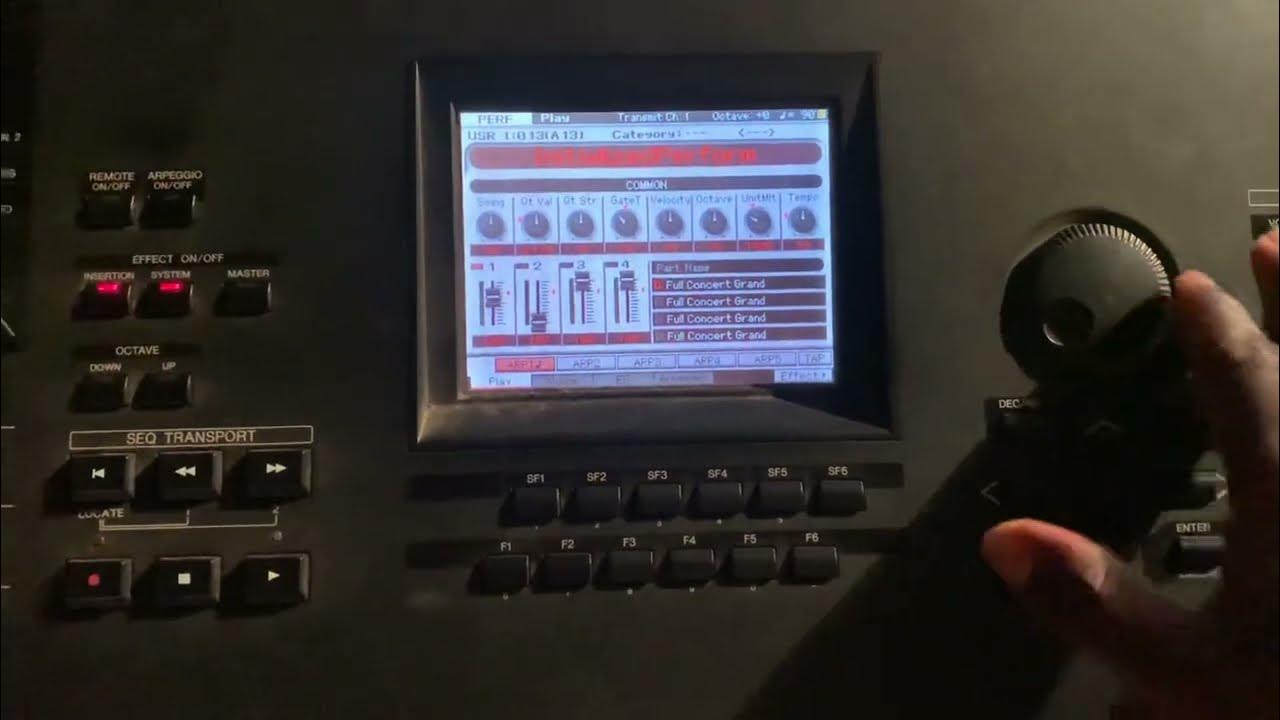 How to Create Simple Arp on Yamaha Motif xf8 Music keyboard workstation ...