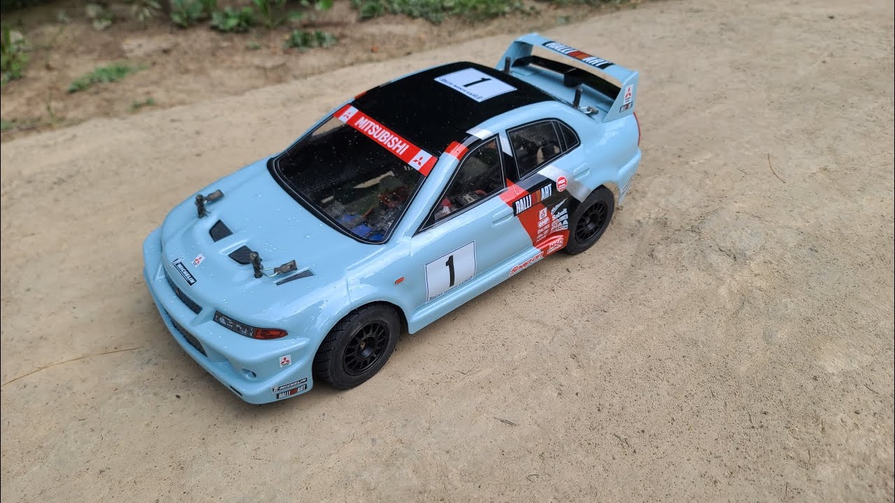 HPI WR8, Mitsubishi EVO vs Subaru WRX - YouTube