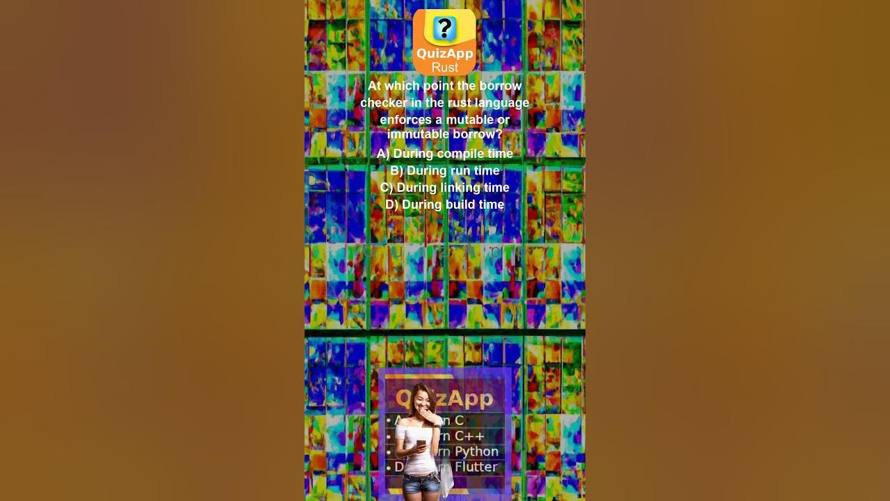 Rust At which point the borrow checker in the rust language enforces a mutable or immutable ...