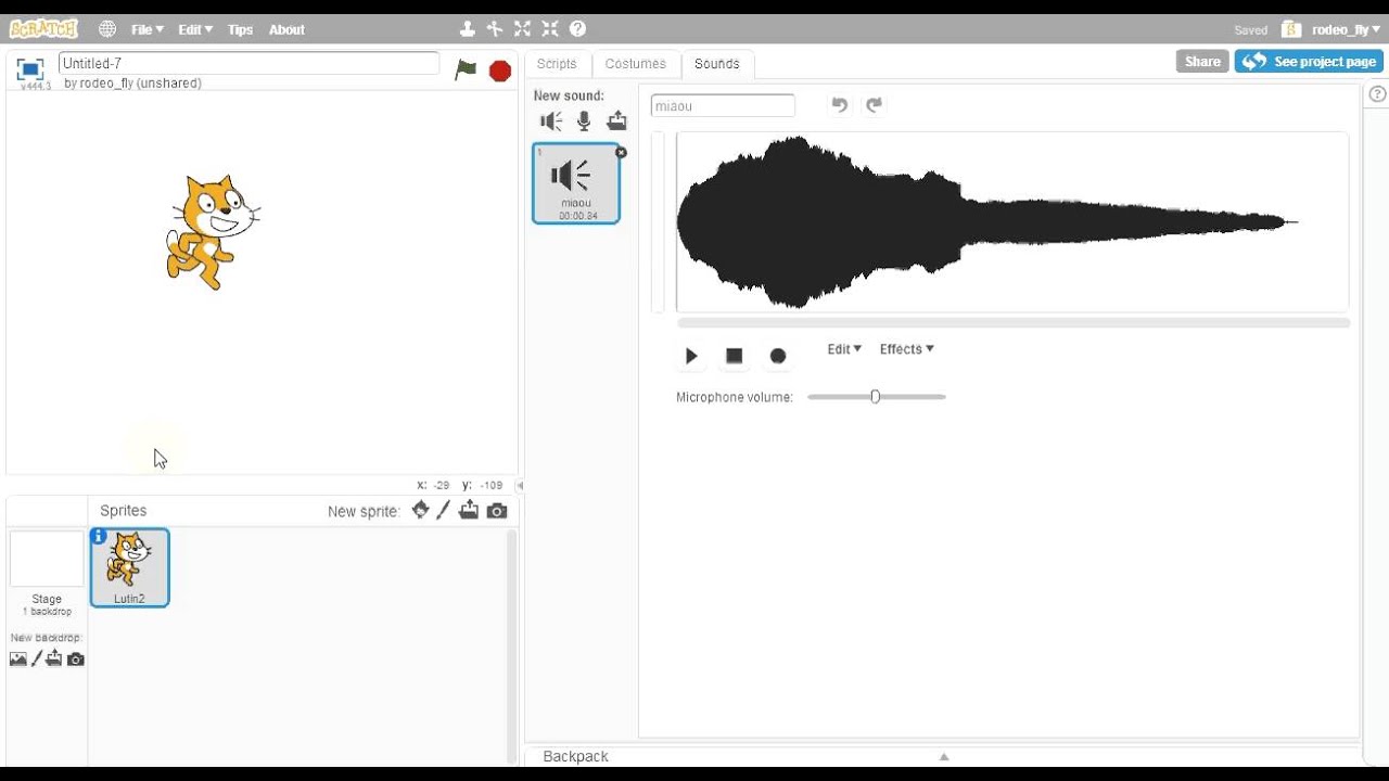 Scratch - Initialisation d'un projet - YouTube