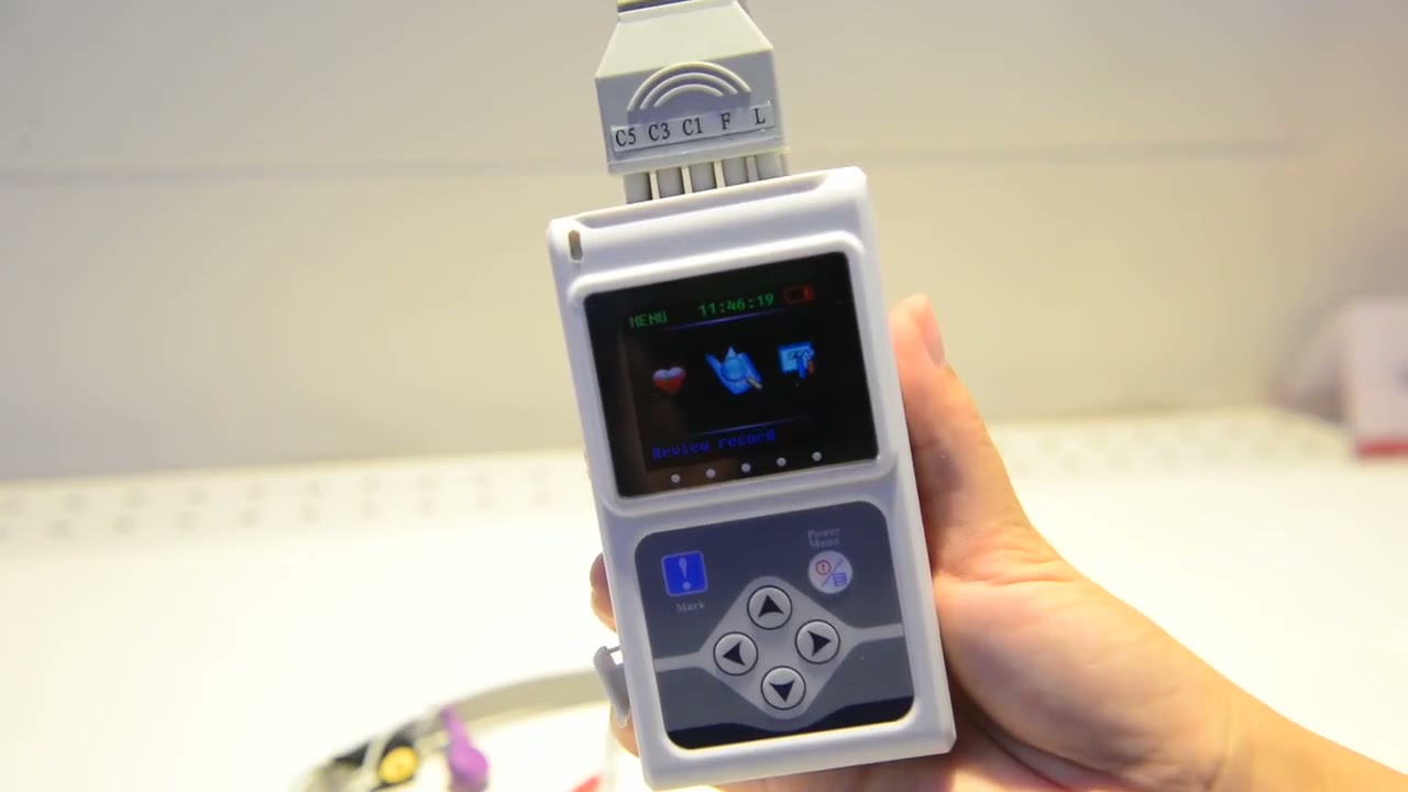 24h ECG Holter CONTEC TLC5000 12 Channel EKG Monitor PC Software ...