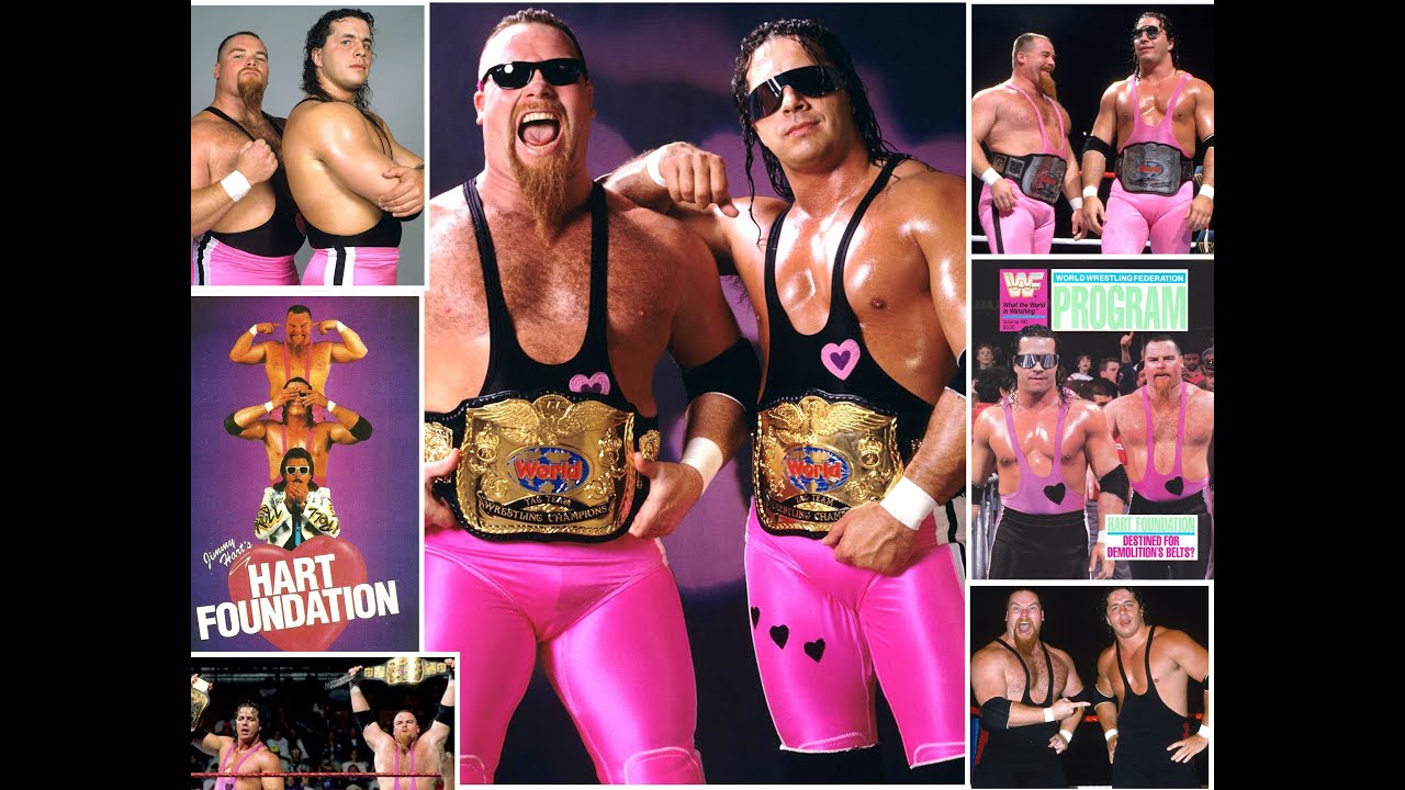 The Hart Foundation: A Look Back Featuring Bret Hart & Jim Neidhart WWF ...