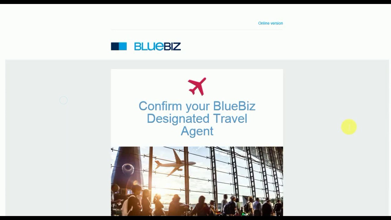 BlueBiz Designated Travel Agent Product - YouTube