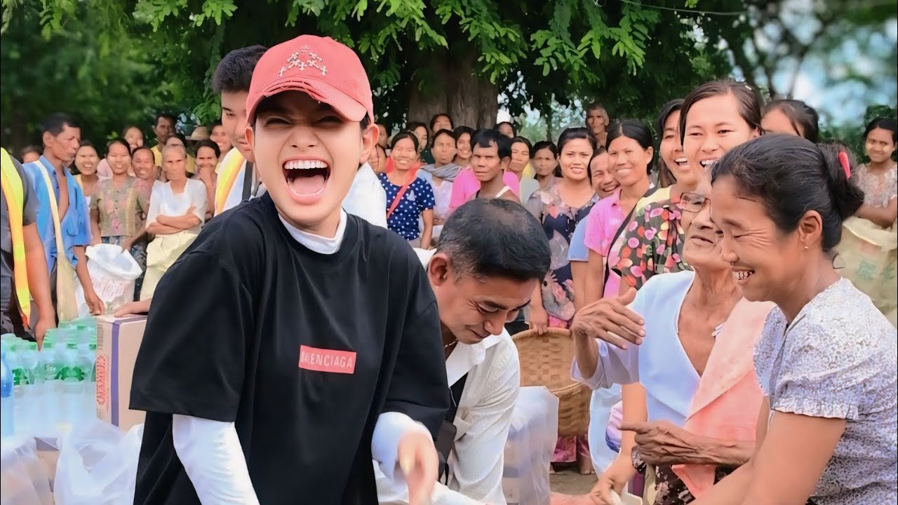 တစ်ရွာလုံး ထွက်ကြိုကြတာ သပြေခက်တွေနဲ့ ပျော်နေကြတာ ကိုယ်လာတော့ 🙏🙏🙏 - YouTube