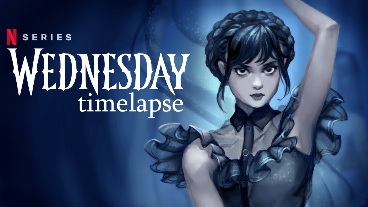 Wednesday Addams | Digital Painting Timelapse - YouTube