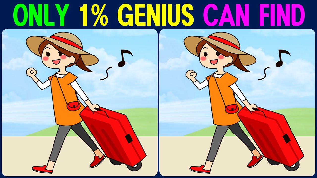 【Find the Difference】 99% of people can't find all the differences! - YouTube