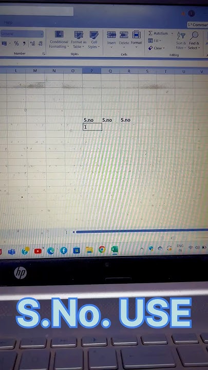 SIMPLE STEP TO ADD SERIAL NUMBER IN EXCEL #excel #exceltips #computer #education - YouTube