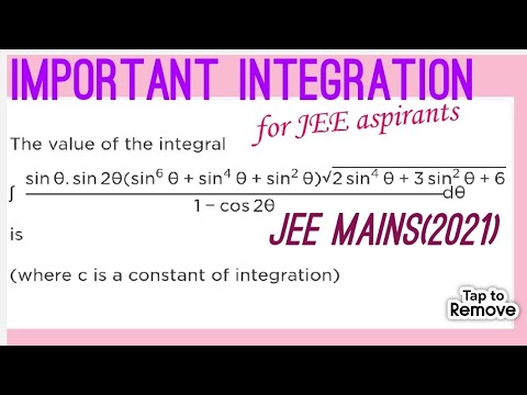 Integration Class 12| Nice Integration problem| JEE Mains PYQ| Class 12 Integration - YouTube