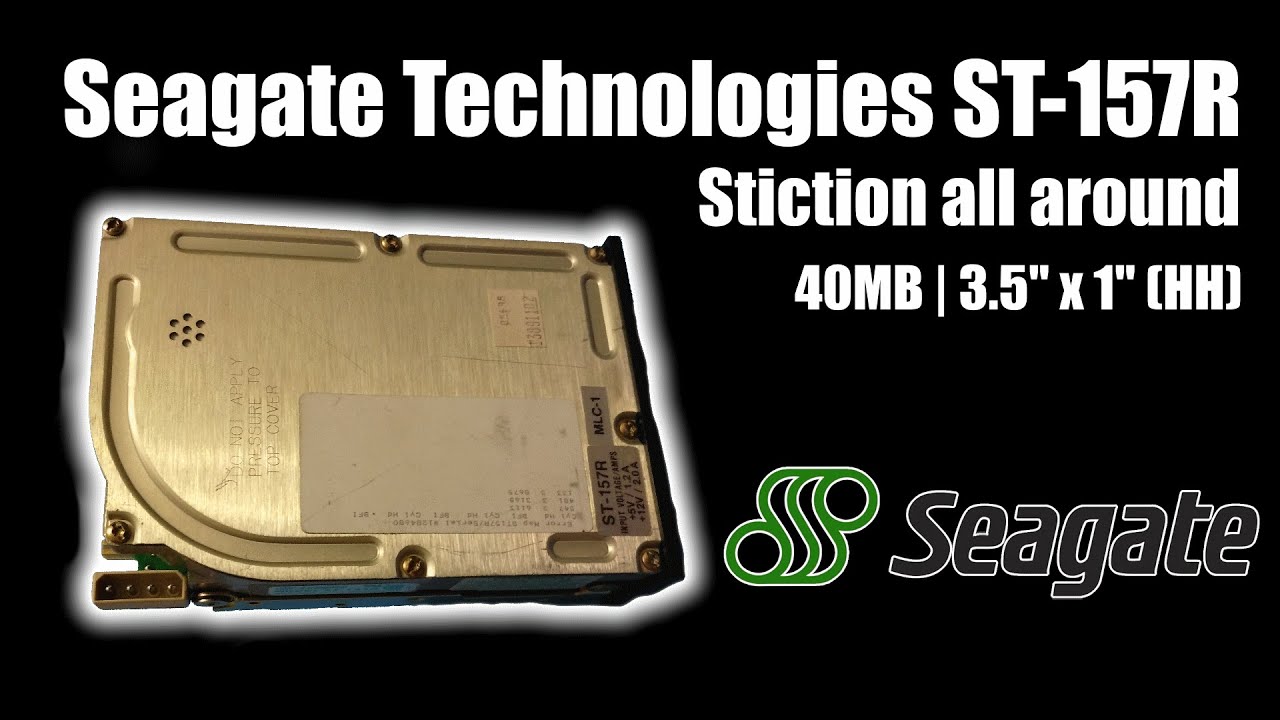 Sounds of the Seagate Technologies ST-157R - YouTube