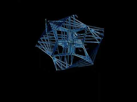 4d tesseract rotation axoloti - YouTube