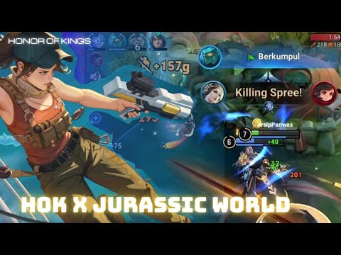 Main HOK pakai Skin HOK X JURASSIC WORLD 🤩- HONOR OF KINGS - YouTube