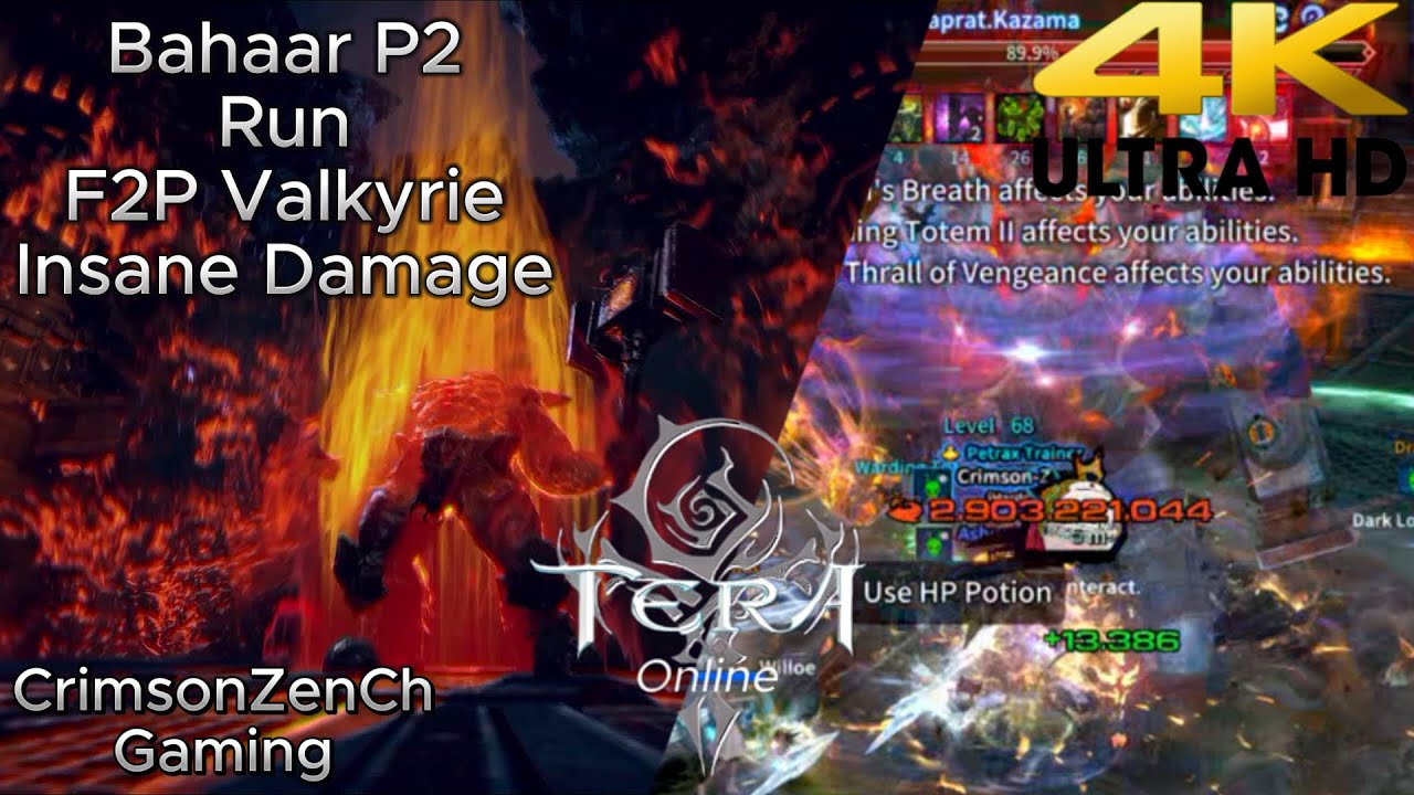 Tera Online PS5 | Insane F2P Damage | Bahaar Dungeon Phase 2 / 4k ULTRA ...