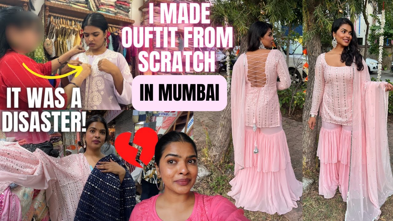 OUTFIT from Scratch in MUMBAI | Backless Dori Style Suit | *I cried* it ...