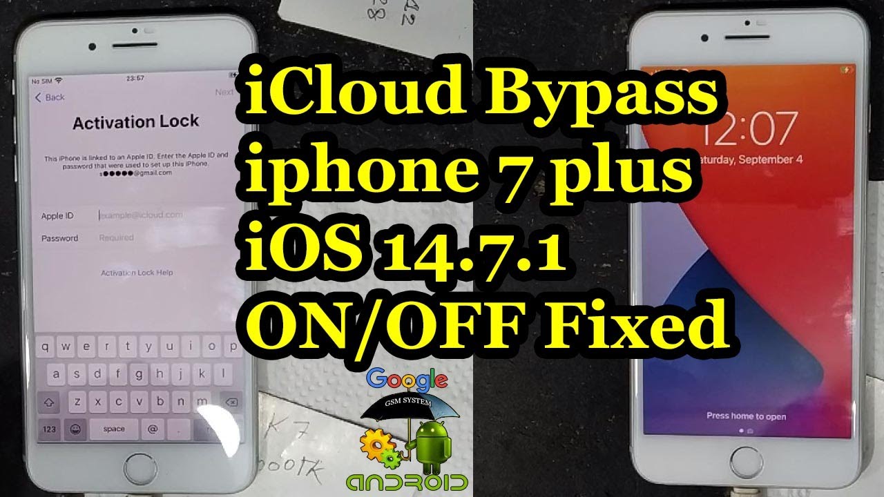 How to iCloud Bypass | iphone 7 plus | iOS 14.7.1 Bypass 2021 | ON/OFF ...