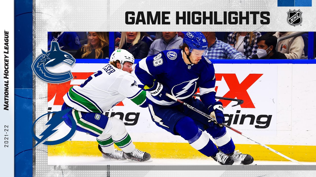 Canucks @ Lightning 1/13/22 | NHL Highlights - YouTube