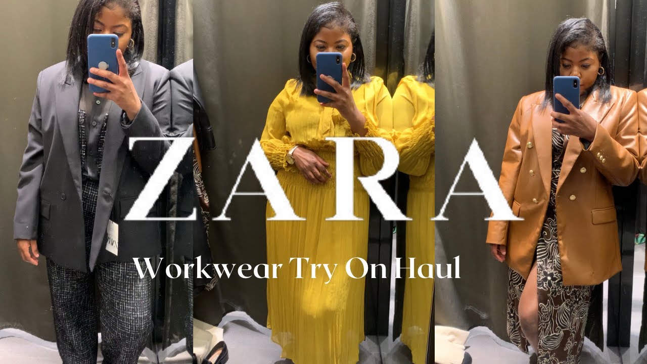 HUGE New In ZARA Workwear/ Office wear Try On Haul! - YouTube
