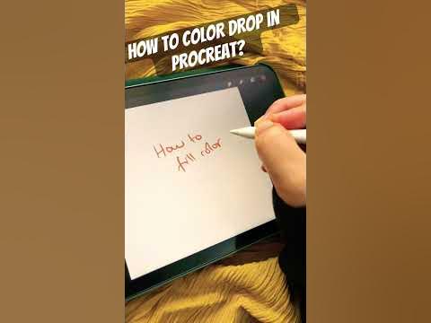 How to color drop (filling color) in procreate? #procreate #ipadmini6 - YouTube