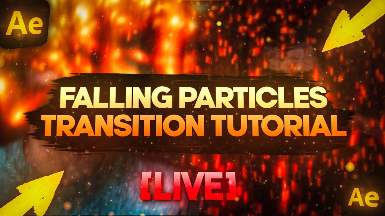 (LIVE) I try to create a "FALLING PARTICLES" Transition On After ...