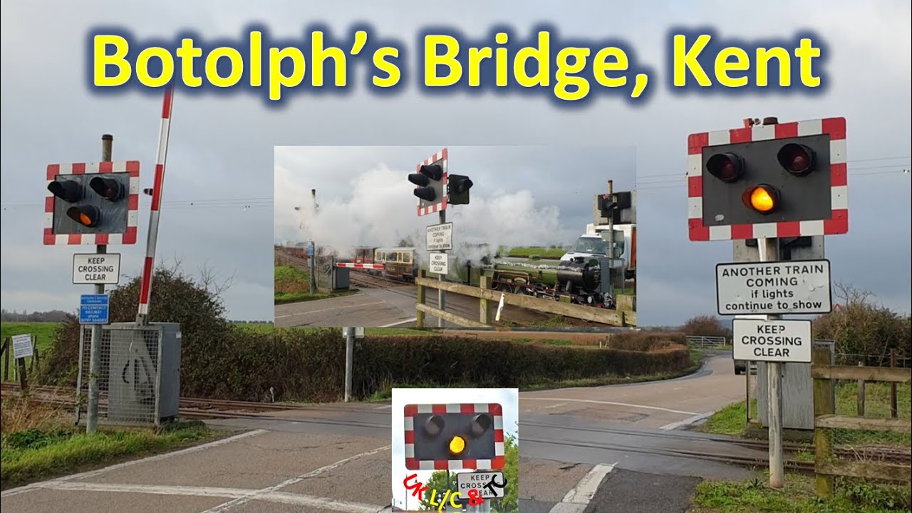 Botolph's Bridge Level Crossing, Kent - YouTube