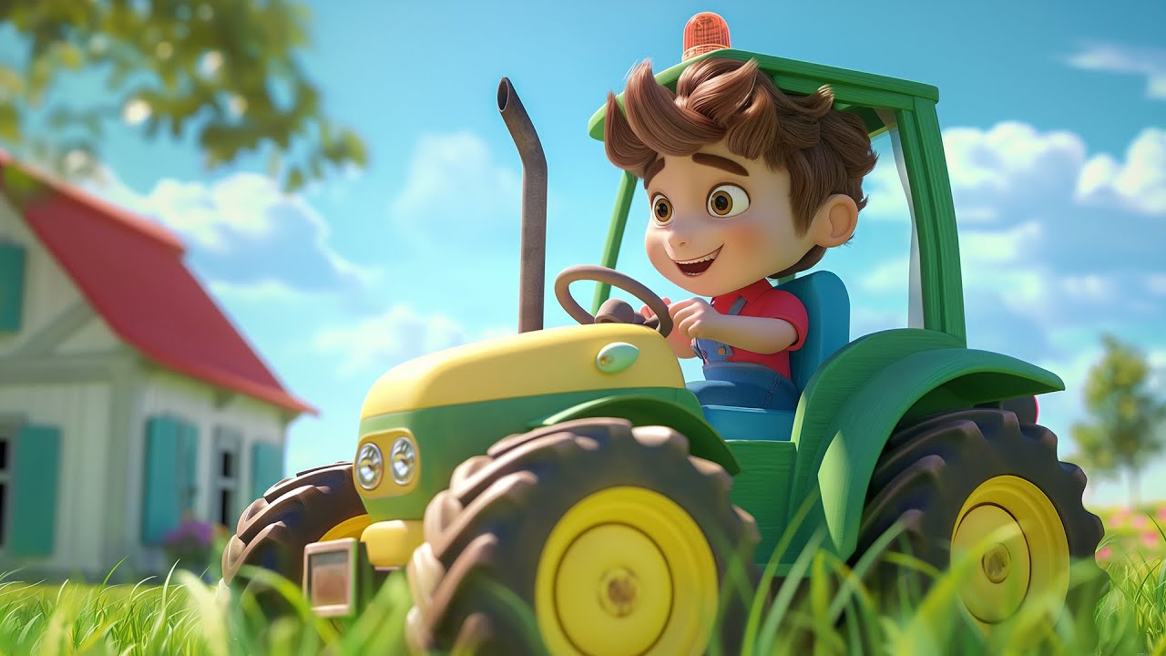 Leo's Tractor Fix Up Fun | A Cheerful Children's Song 🚜🛠️ - YouTube