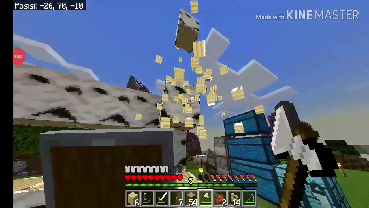 Memperbaiki Rumah menjadi tampak indah dan bagus [Minecraft Survival Indonesia] - YouTube