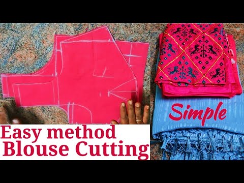 Blouse Cutting Simple & Easy Method - YouTube
