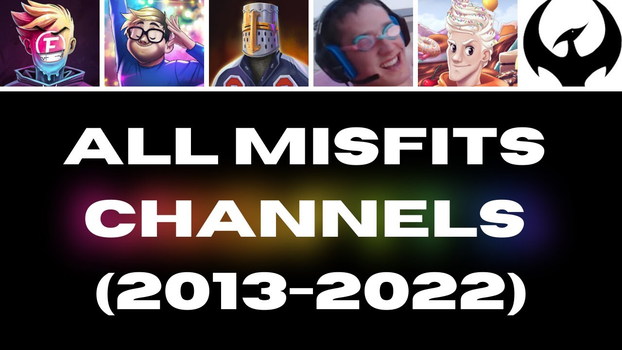 All Misfits Members/Channels - Sub Count History (2013-2022) - YouTube