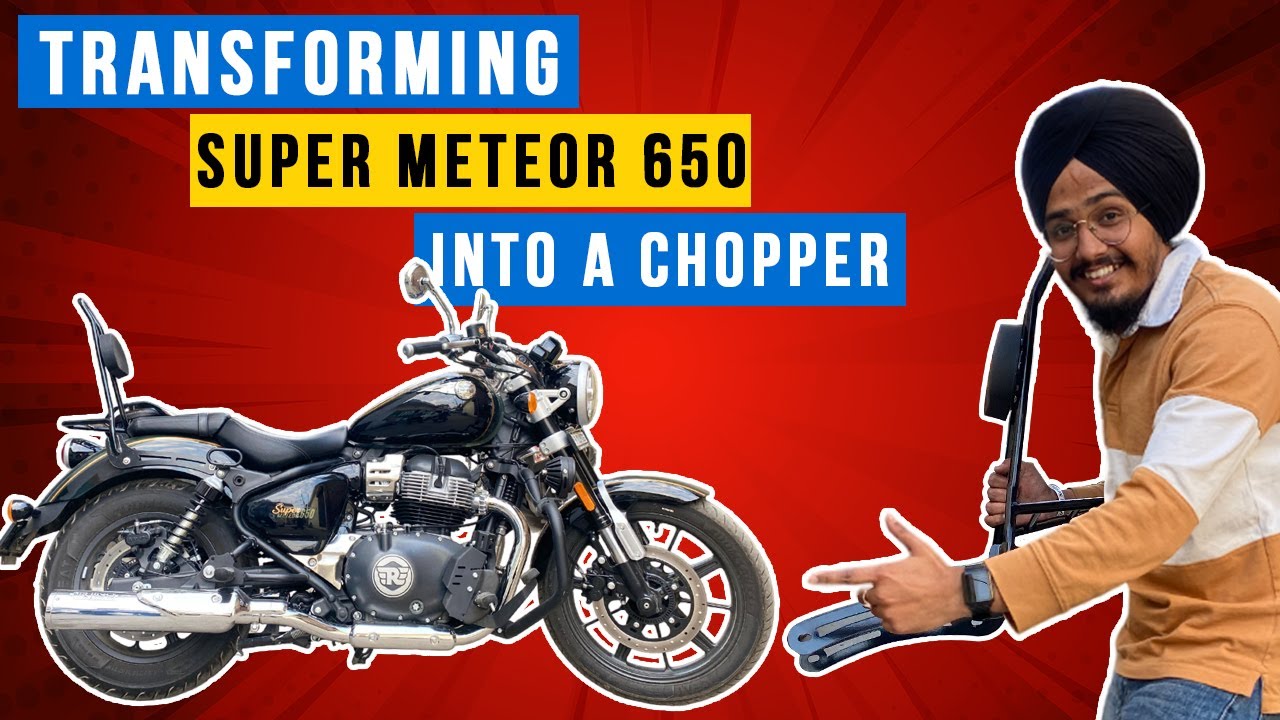 Transforming my Super Meteor 650 into a Chopper - YouTube