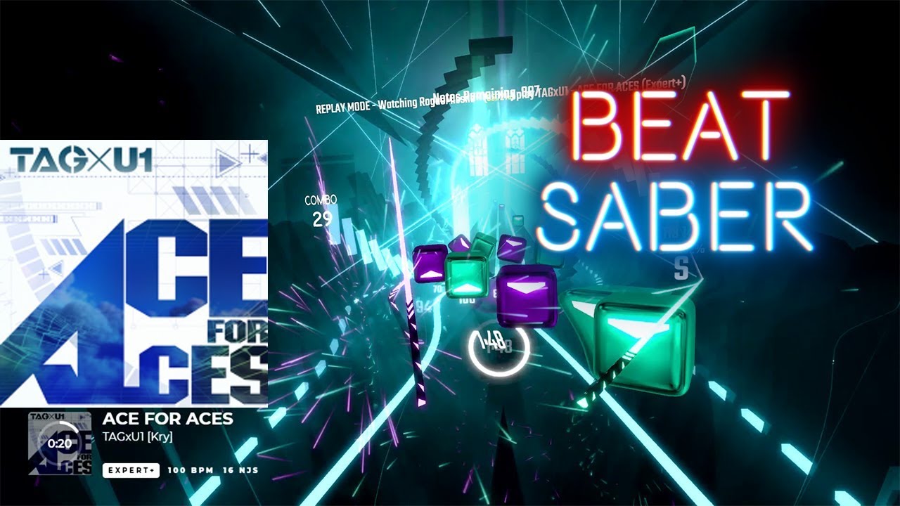 DDR A- ACE FOR ACES | Expert+ | 85% | Beat Saber - YouTube