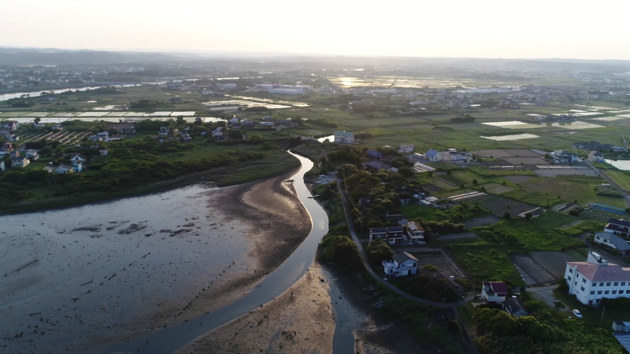 ALAS of Japan - Isumi River Mouth[夷隅川河口4K空撮] - YouTube