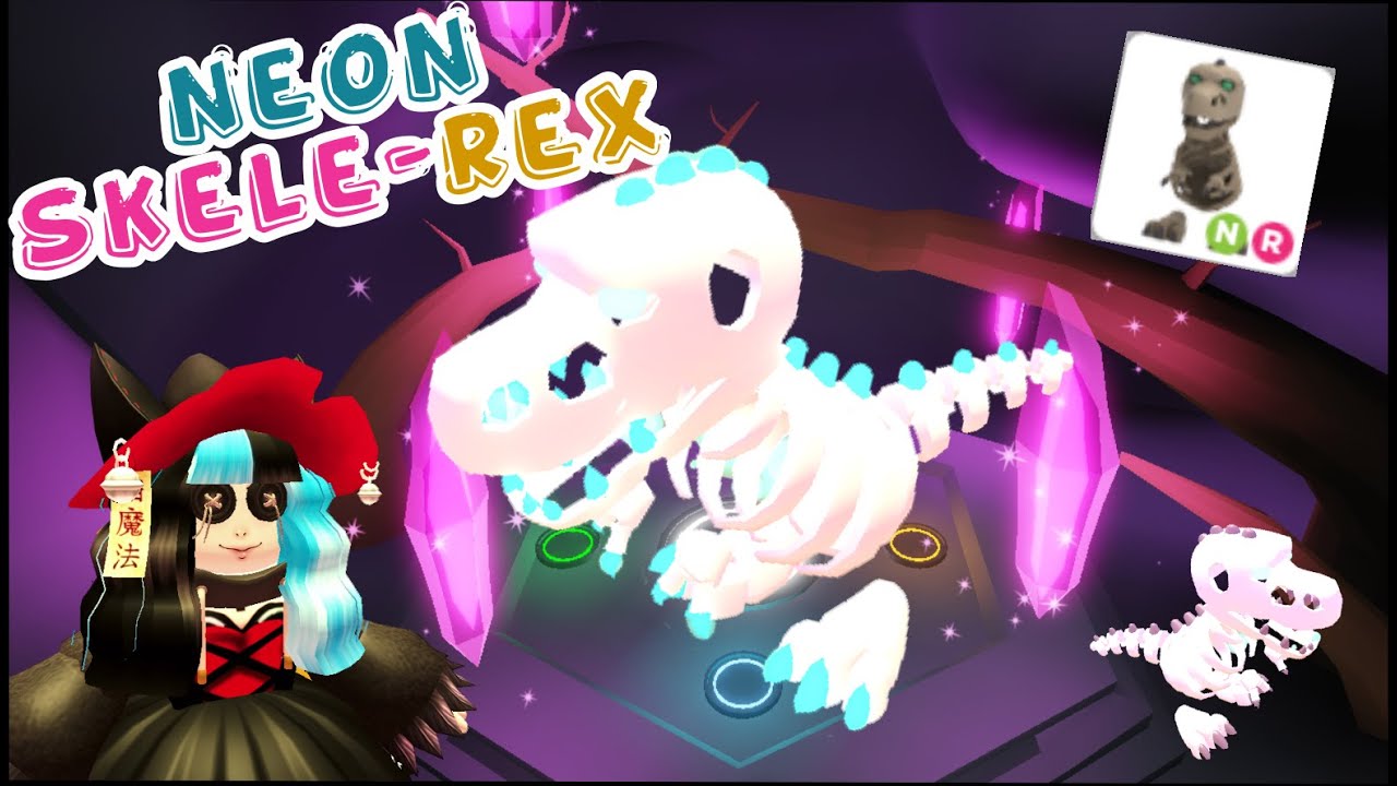 WHAT NEON SKELE-REX LOOKS LIKE IN ADOPT ME HALLOWEEN LIMITED EDITON ...