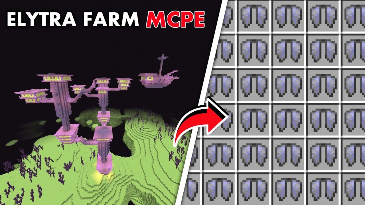 Can I Make Elytra Farm in Mincraft 🔥 | Mcpe 1.20+ Gameplay - YouTube