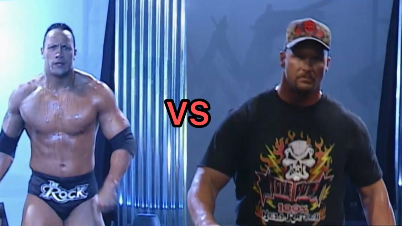 The Rock VS Stone Cold POP Unforgiven 2000 - YouTube