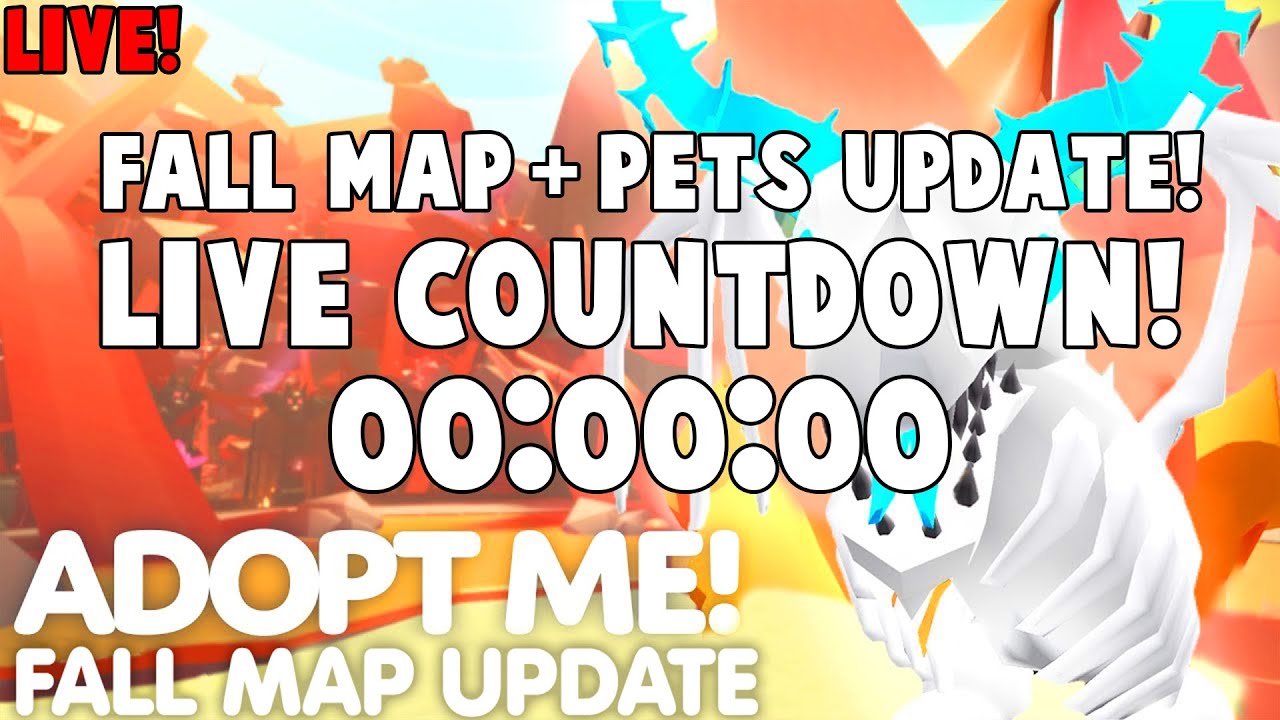 🔴LIVE! ADOPT ME NEW HUGE FALL MAP UPDATE OFFICIAL COUNTDOWN! 4 NEW FALL ...