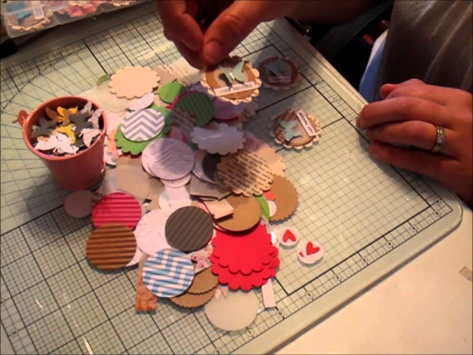 creating paper embellishments - YouTube