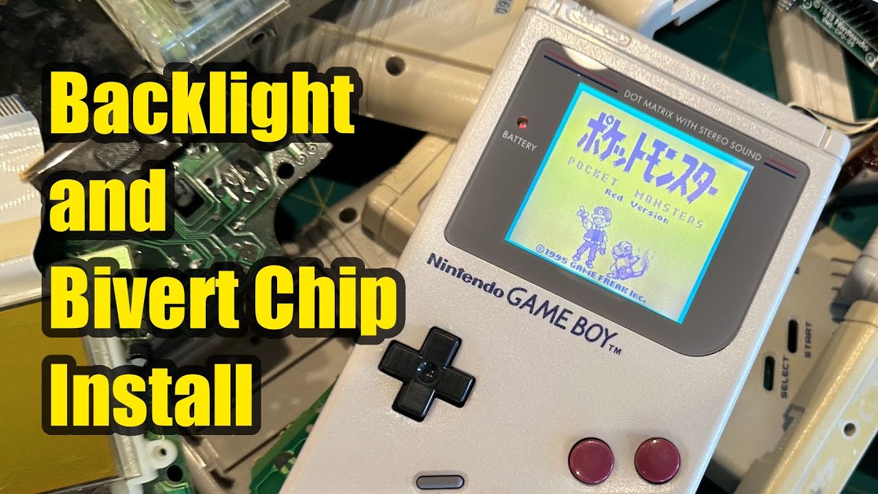 2024 Gameboy DMG Backlight and Bivert Install Tutorial - YouTube