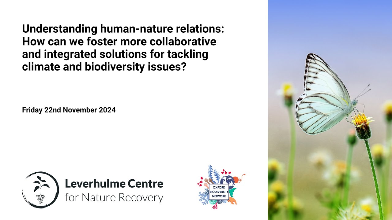 Understanding human-nature relations - YouTube