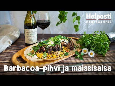 Possun barbacoa-pihvi & maukas maissisalsa