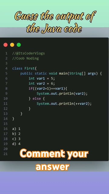 Guess The Output 👆 Shorts Java Coding Viral Trending Javaquiz Viralshorts Coobnoding