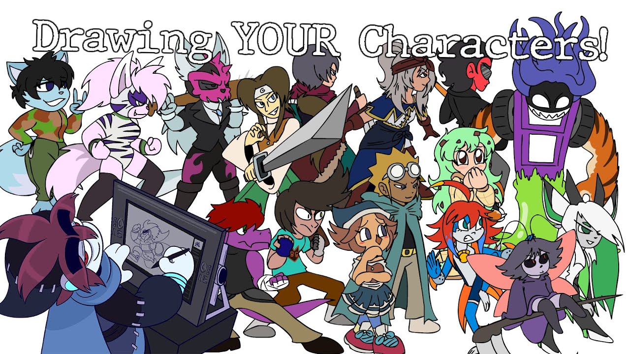 Drawing YOUR Characters for the TOME A2Z Trilogy! (PART 11) - YouTube