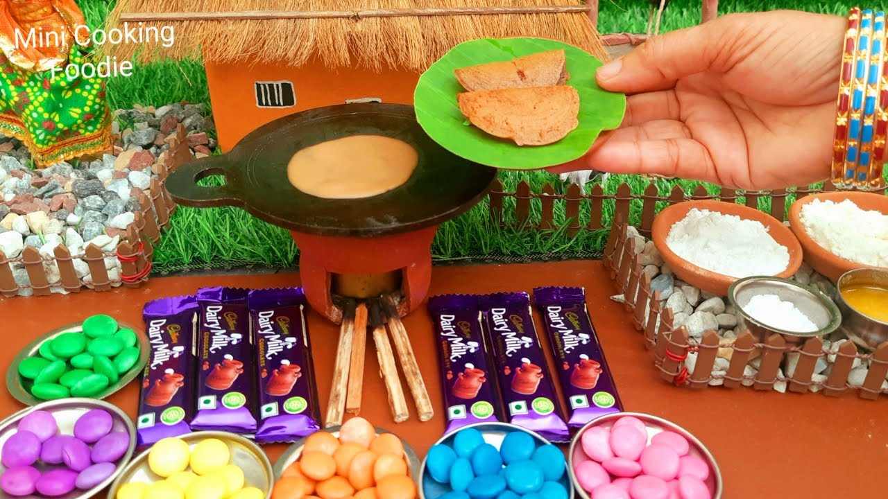 Miniature Dairy Milk Chocolate Dosa | Chocolate Dosa Recipe | Dosa ...