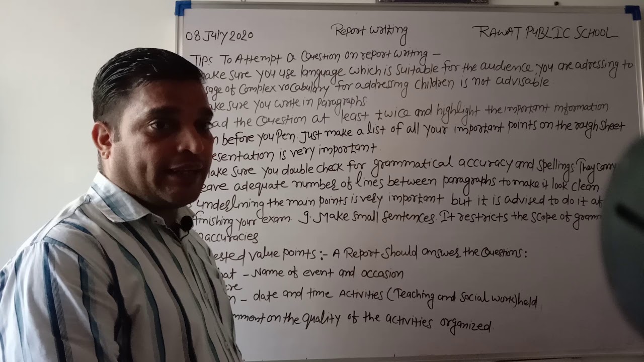 Class XI XII Report Writing Lecture 3 English YouTube Class XI XII Report Writing Lecture 3 English YouTube