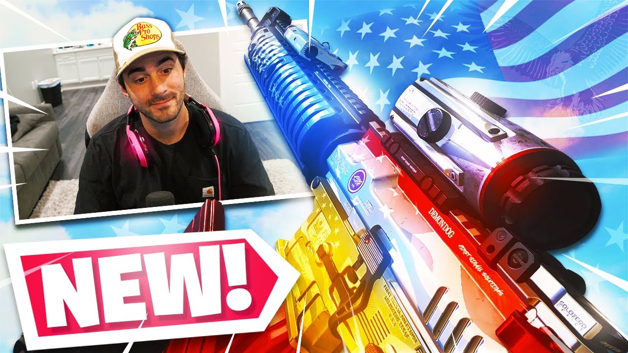 CoD WARZONE | **NEW** RED, WHiTE, AND BLUE M4 iS iNSANE iN WARZONE ...